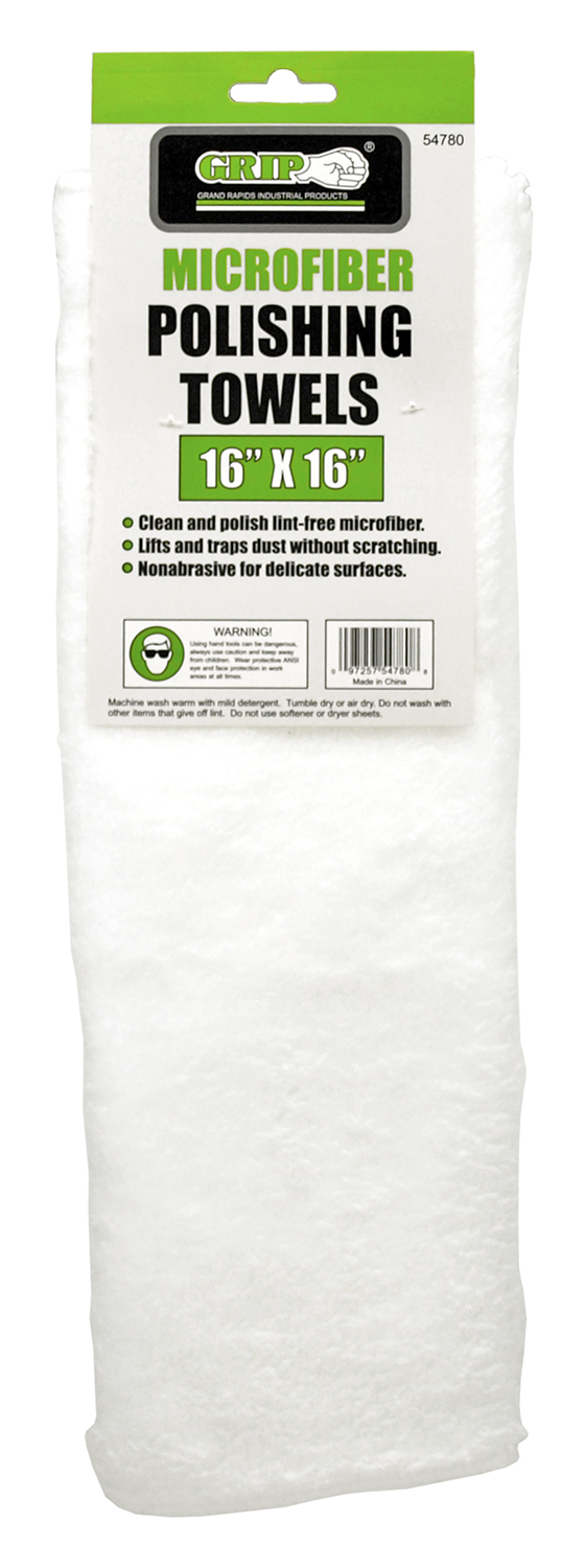 2 - pk. Microfiber Polishing Towels - Grip