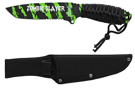 10" Zombie Slayer Knife - Green