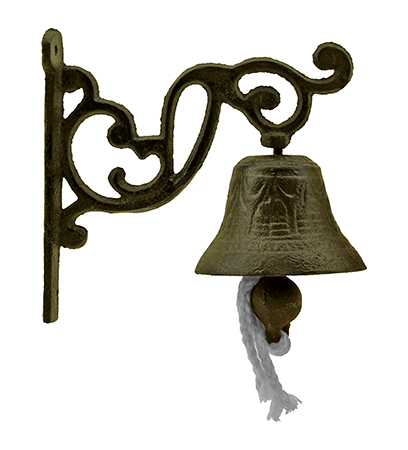Traditional Cast Iron Rope Pull Doorbell